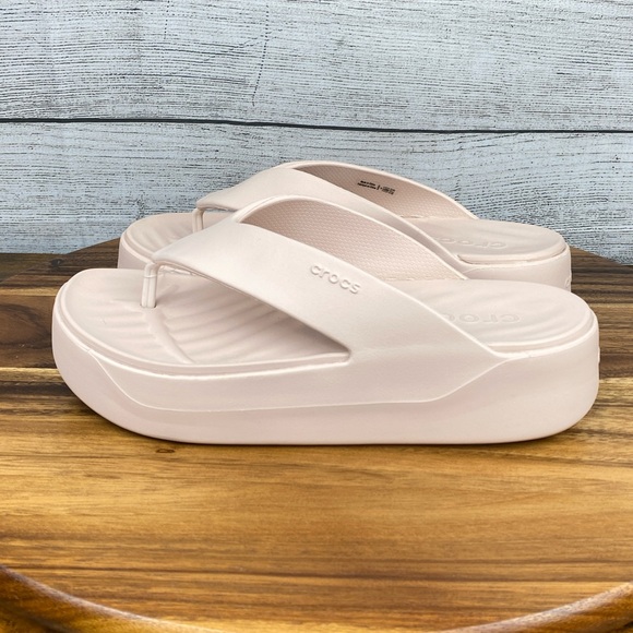 CROCS | Shoes | New Crocs Getaway Platform Flip Flop Quartz Pink Womens ...